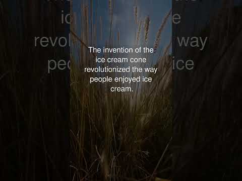 Ice cream cone was invented by Ernest Hamwi on April 03, 1904