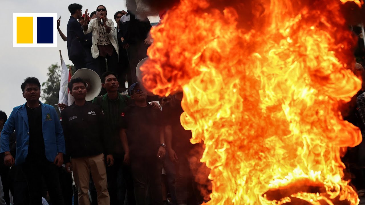Protesters mark Indonesian president’s first year in office