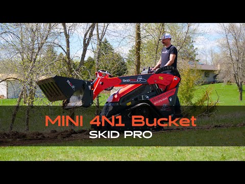 Mini Skid Steer 4 in 1 Bucket : The Ultimate Versatile Attachment!