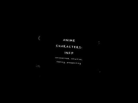 INFP Anime Characters #short