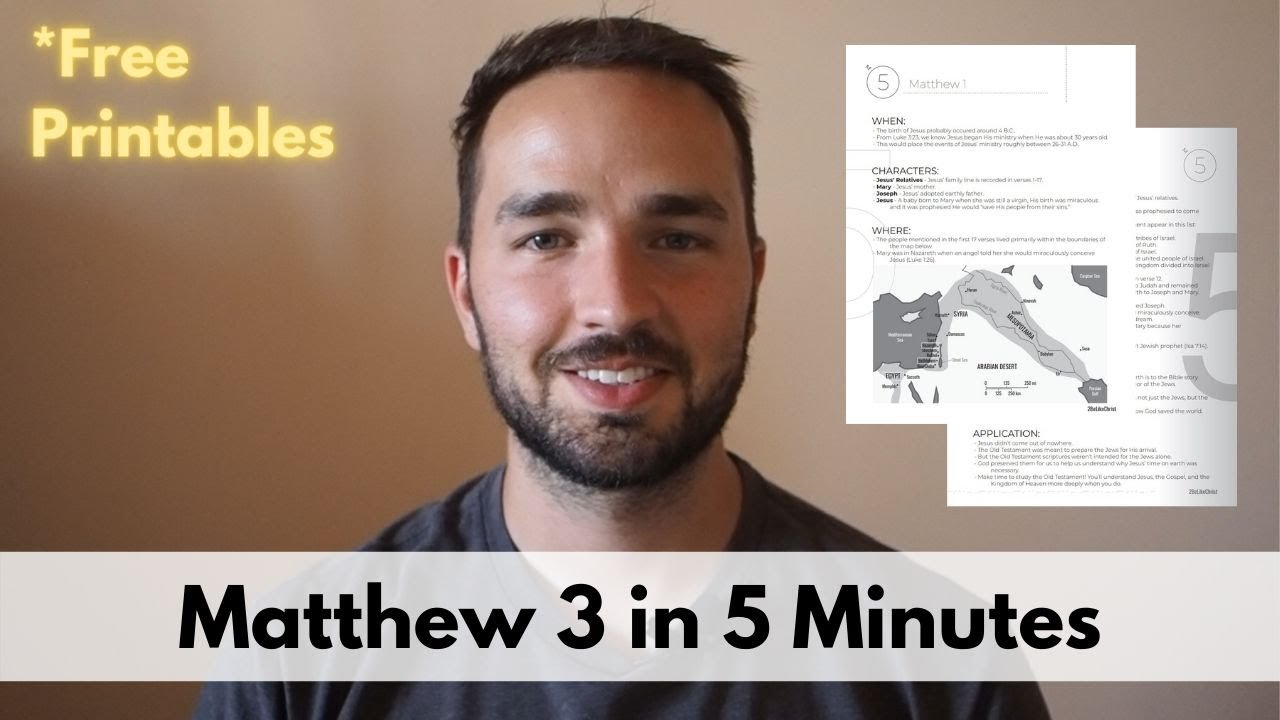 Matthew 3 in 5 Minutes - 2BeLikeChrist
