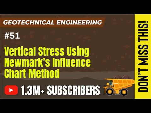 Vertical Stress using Newmark's Influence Chart method - Stress Distribution in Soils - GATE CE ...