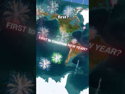 Who Celebrates New Year First Kiribati Or American Samoa #shorts