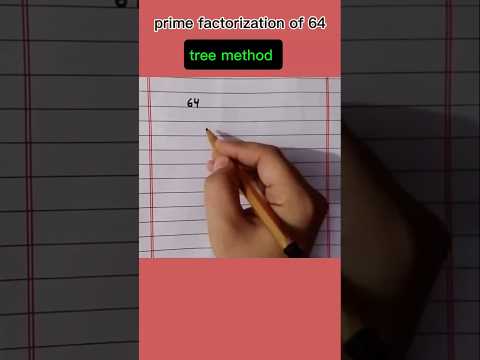prime factor tree of 64| @Mathsclimber123#shorts #maths