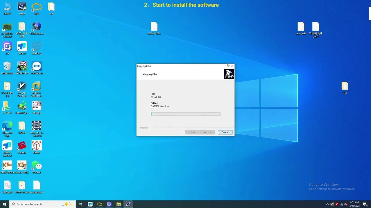 Must Watch!KT200 ECU programmer software complete installation video,