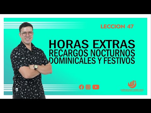 HORAS EXTRAS Y RECARGOS PASO A PASO