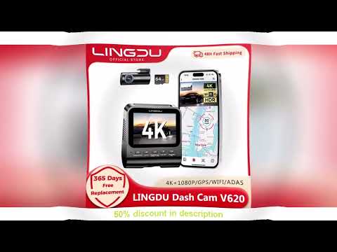 Why Everyone’s Talking About This Product! LINGDU V620 Dash Cam 4K+1080P 60FPS Car Camera With AD