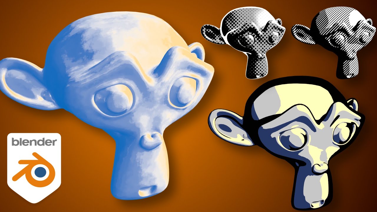Quick toon shader effects, NPR - Blender tutorial