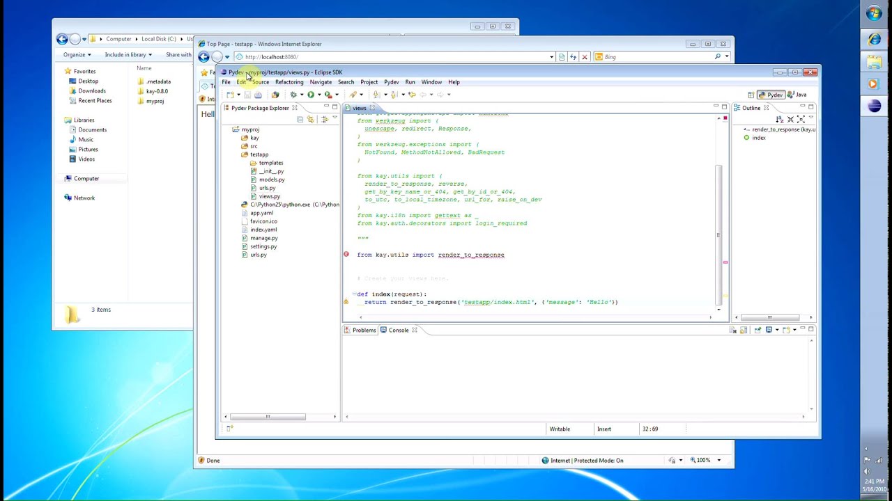 Using Kay framework on Eclipse. -Using Kay Framework on Eclipse(6/6)