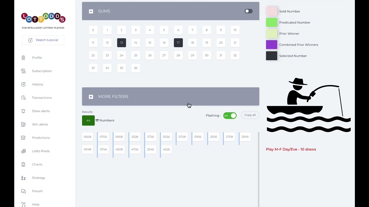 LOTTODDS.COM: Pick4 Lotto Pool - Color Coding