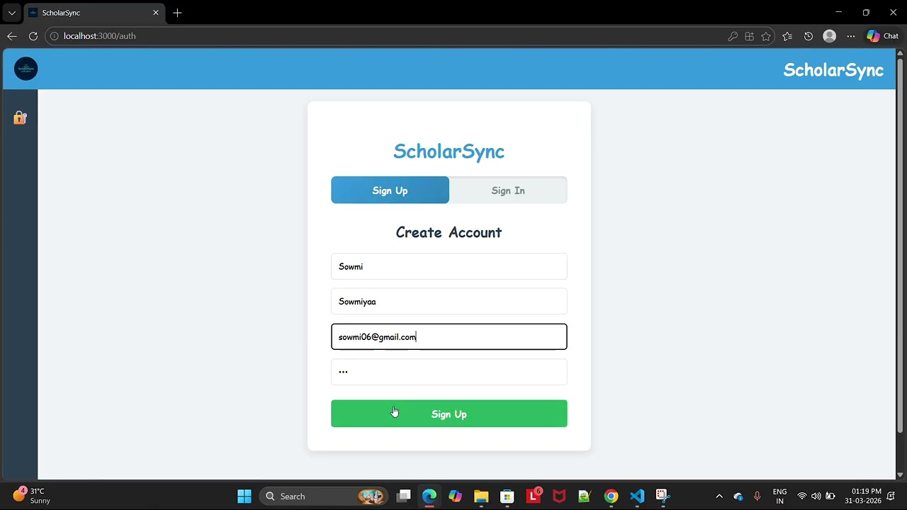 ScholarSync Project | Python Project | Hackathon | Lunar Forge