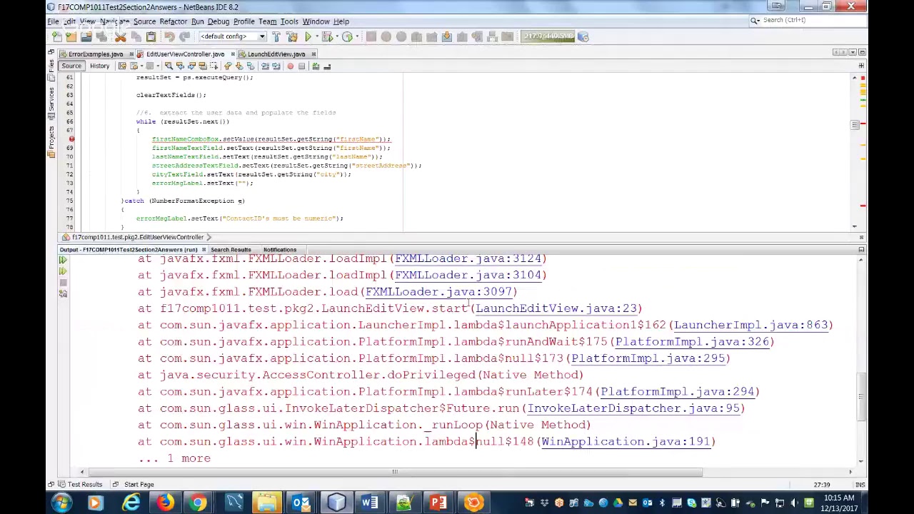 JavaFX trouble shooting - Incompatible types: String cannot be converted to CAP#1