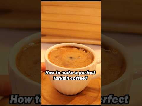 (30 sec) how to make a perfect turkish coffee #turkey #coffee #recipe