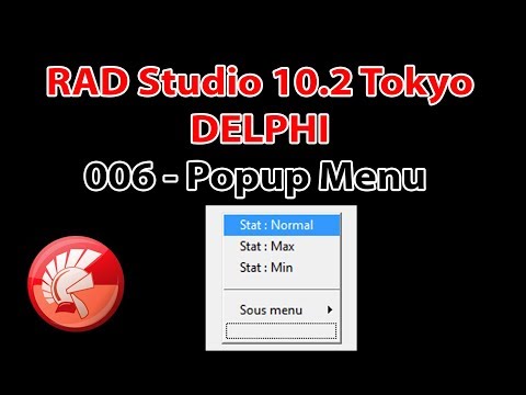 Rad Studio Delphi 006 Popup Menu - 001 Creation