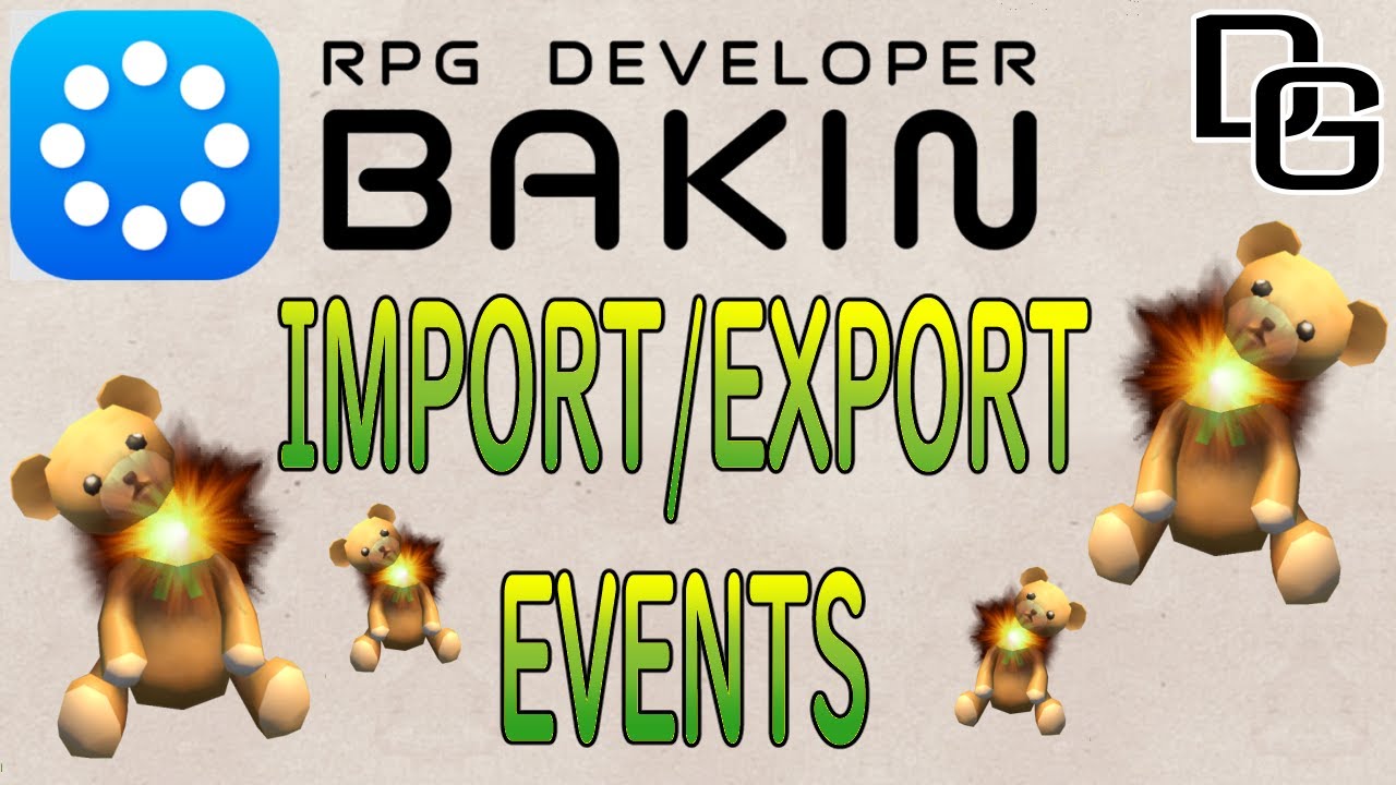 How to Export and Import Events Tutorial RPG Developer Bakin