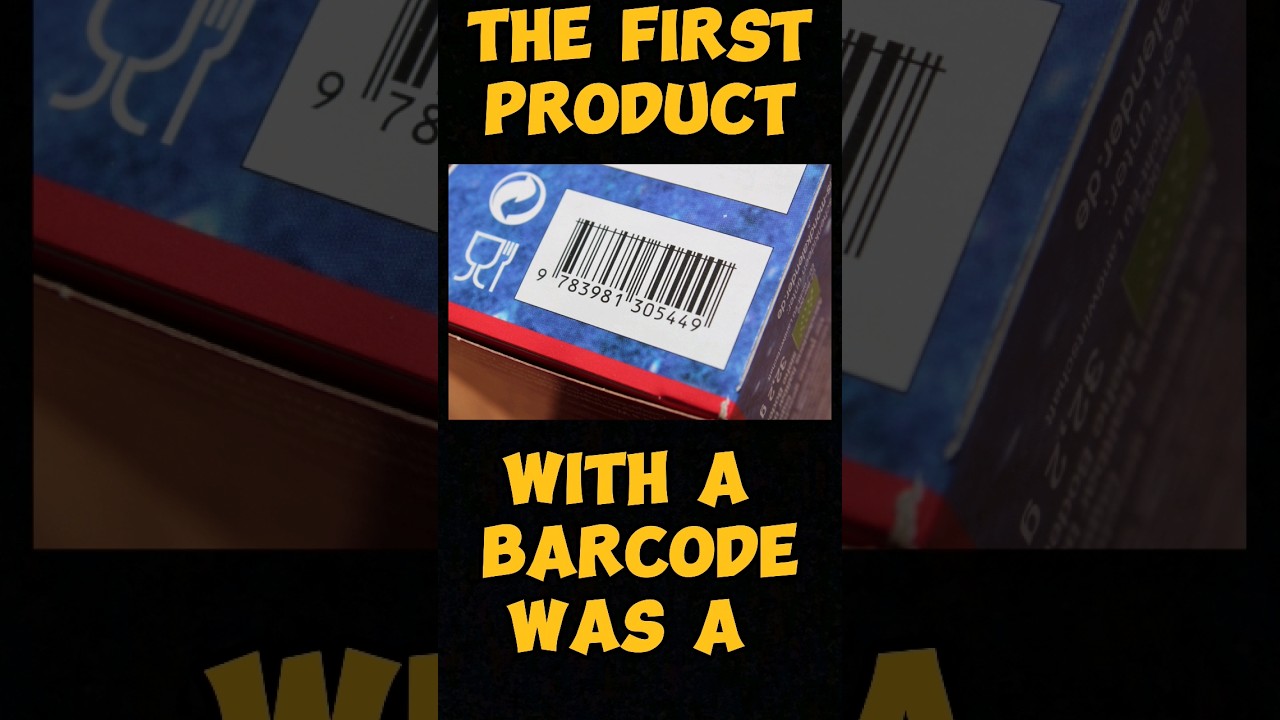 🧼👨‍💻🤯 VERY FIRST PRODUCT WITH A BARCODE 🤯👨‍💻🧼 #fyp #didyouknow #funfacts #youtubeshorts #barcode