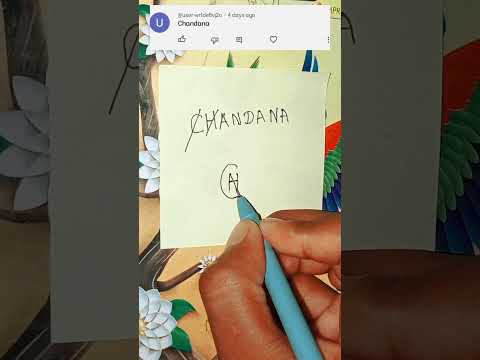 Chandana name logo design #viral #shorts #writer
