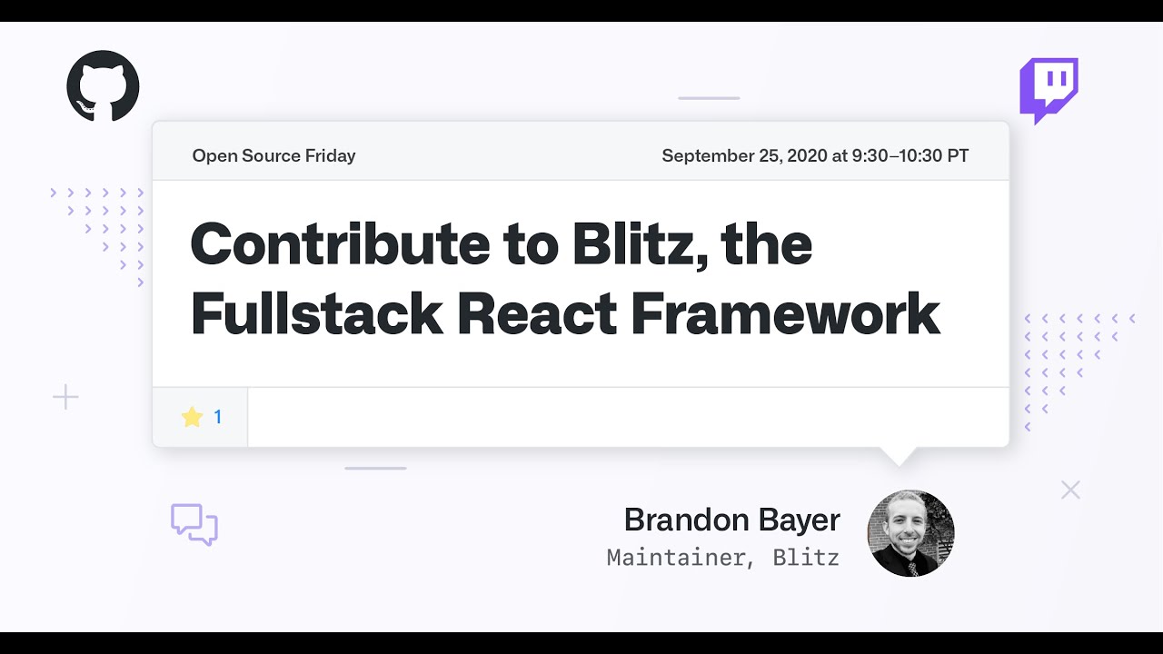 Contribute to Blitz.js, a Fullstack React Framework