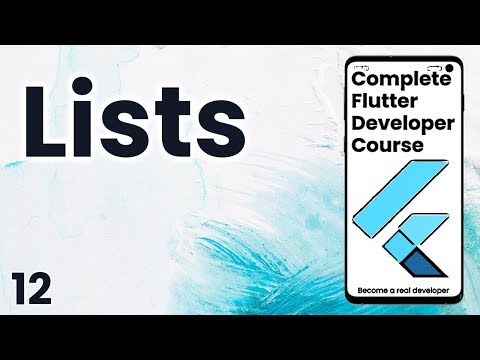 Learn Flutter Crash Course for Beginners 12 Lists - Mind Luster