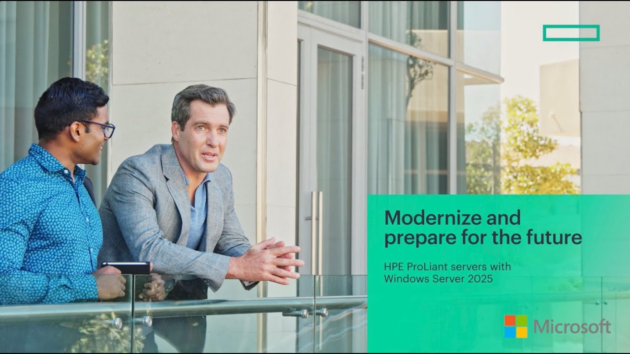 HPE ProLiant + Windows Server 2025 | trusted, secure, future-ready