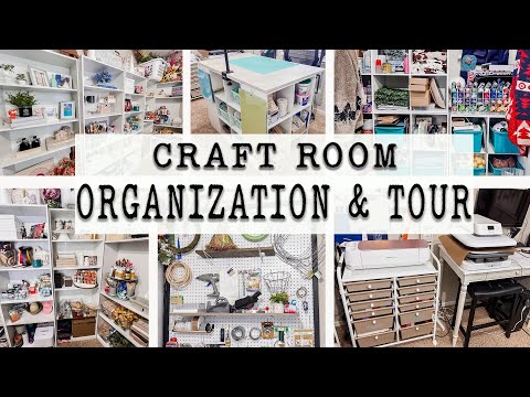 25 Craft Room Organization Ideas |Craft Room Tour| Craft Storage & Organization Ideas