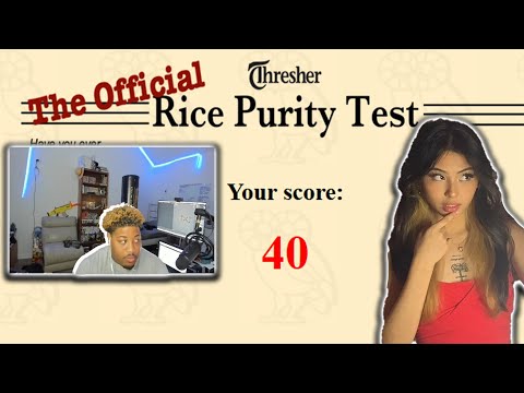 My CRUSH Made me Take Rice Purity Test (Gone Wrong)