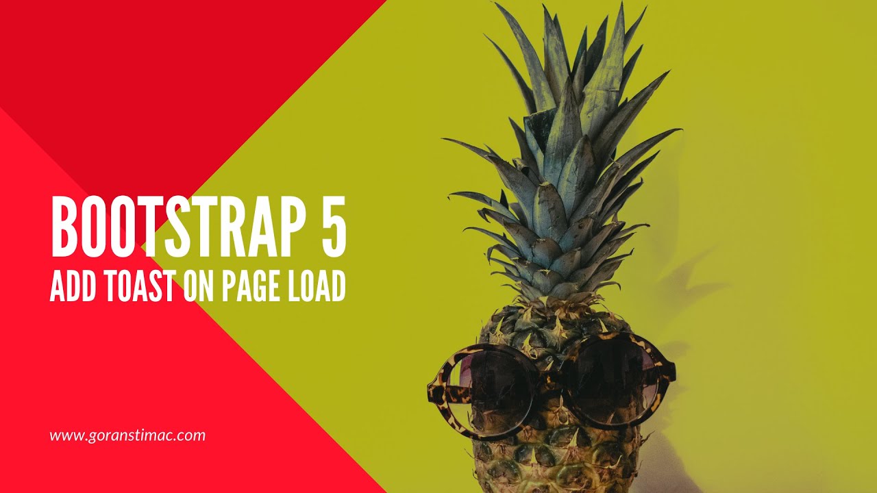 Bootstrap 5 - Add And Initialize Toast On Page Load