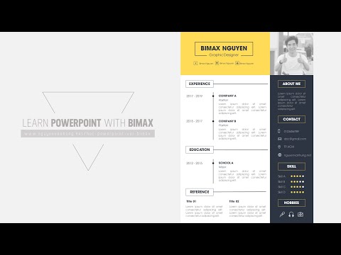 #005 DESIGN CV (Curriculum Vitae) by PowerPoint