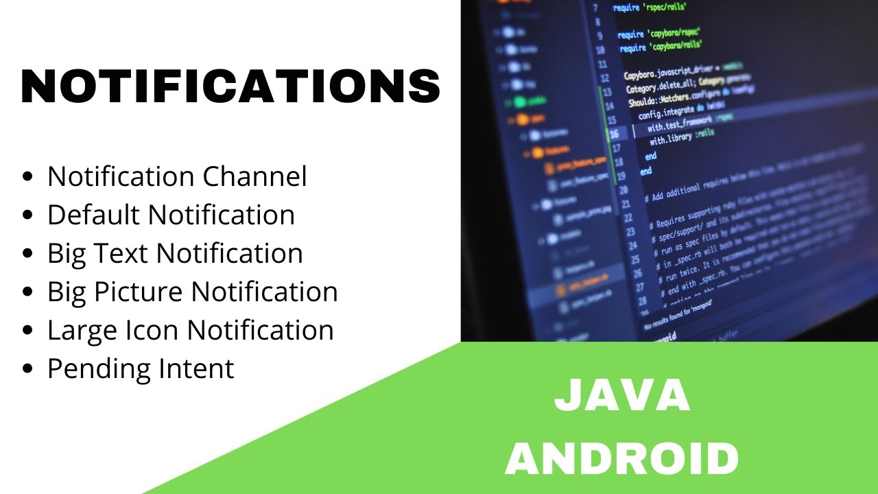 ANDROID - NOTIFICATIONS TUTORIAL IN JAVA | BIG TEXT, BIG PICTURE, LARGE ICON, PENDING INTENT.