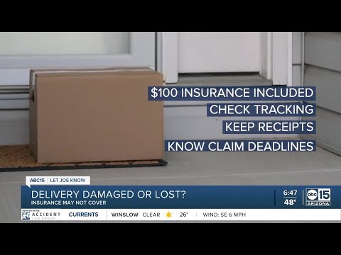 Let Joe Know: Package delivery damaged or lost? Shipping insurance may not cover