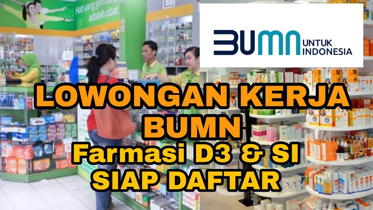 Lowongan kerja BUMN !! Kimia farma Apotek - gaji UMR. Anak Farmasi harus tau ini