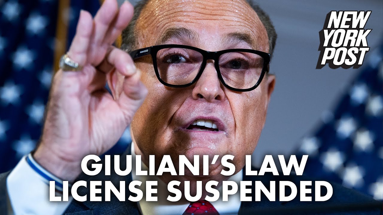 Rudy Giuliani on Law License Suspension: 'America is not America any ...