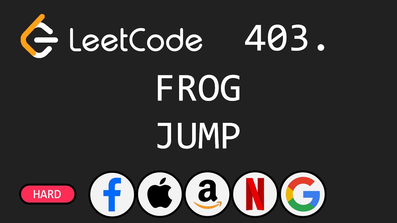 Frog Jump - Leetcode 403 - Python