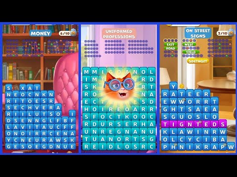 Kitty Scramble: Word Stacks Level 96 to 100 Full HD|| By Clever App Pte. Ltd
