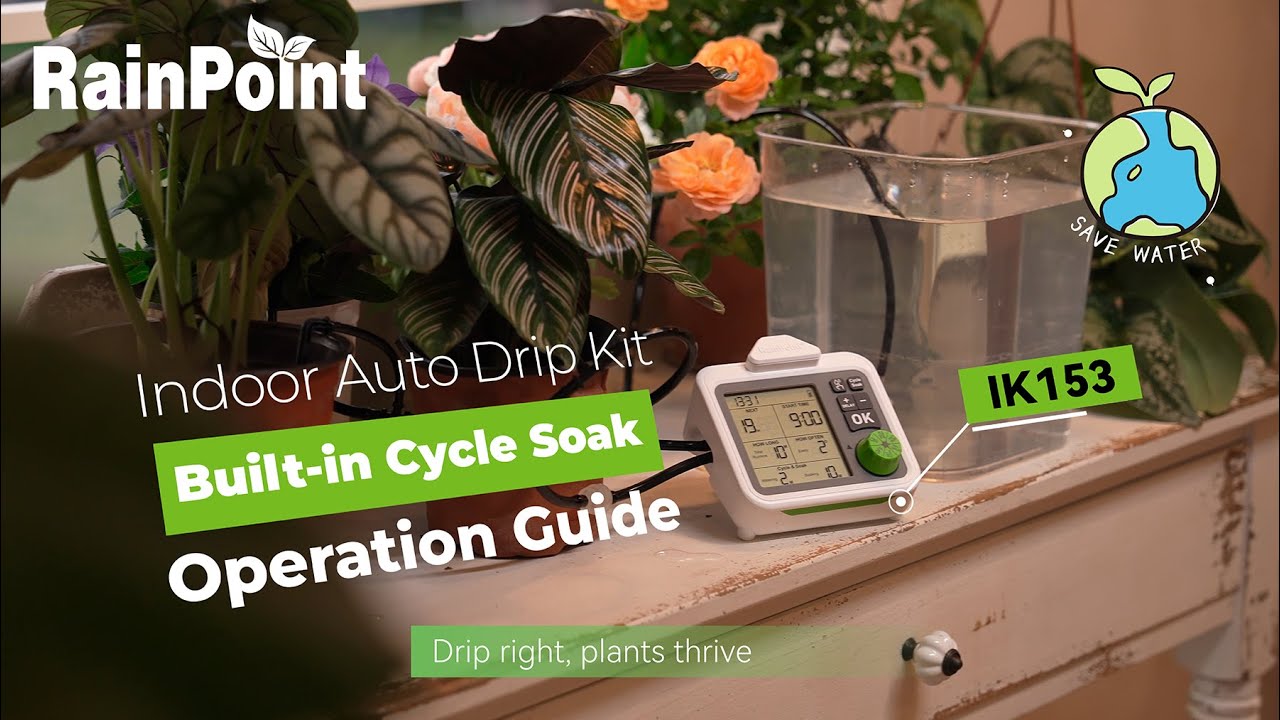 #RainPoint |【Set Pro】Balcony/Apt Beginner: 90% Less Water Time🌿 1 Kit + Cycle & Soak Waters 10 Pots.