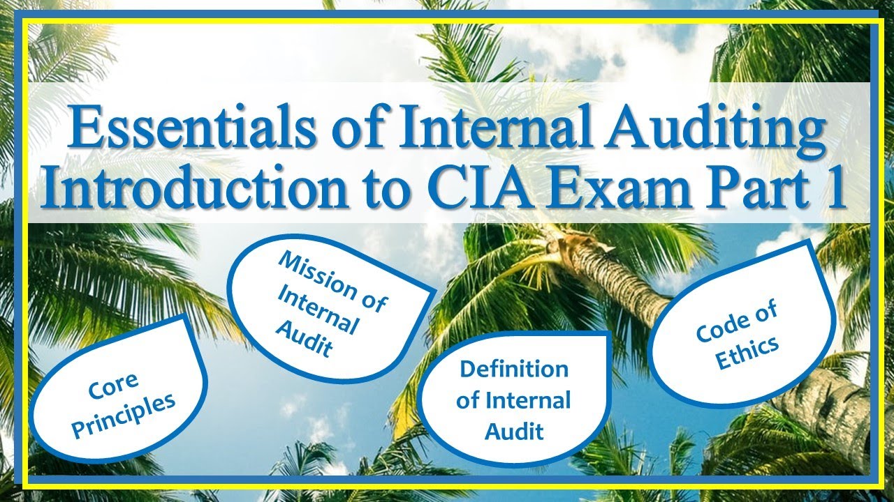 CIA Exam Part 1 - Introduction to the Essentials of Internal Audit