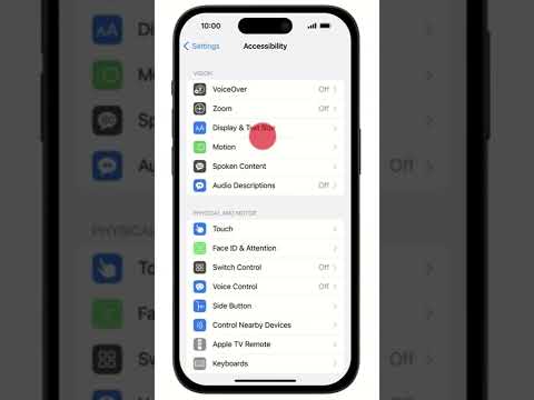 How to Select accessibility settings on Apple iPhone 14 Pro iOS 16