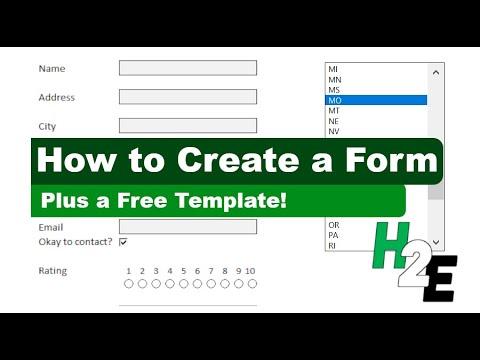 How to Create Forms in Excel