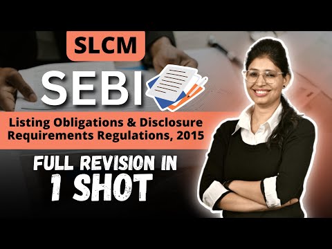 SEBI (LODR) Chapter 5 Regulations 2015 Full Revision | CS Executive