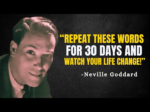 Speak These Words to Yourself Daily and Watch Everything Shift - Neville Goddard Motivation