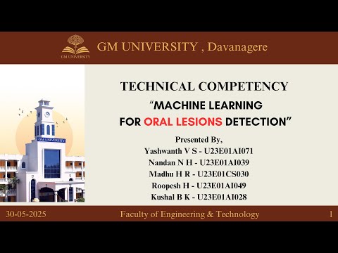 ORAL LESIONS | TECHNICAL COMPETANCY | GM UNIVERSITY | Davangere