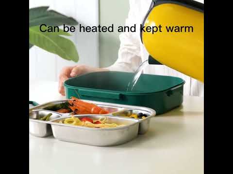 Good Quality Custom Adult Plastic 5 Compartment Square Insulated Bento Lunch Box