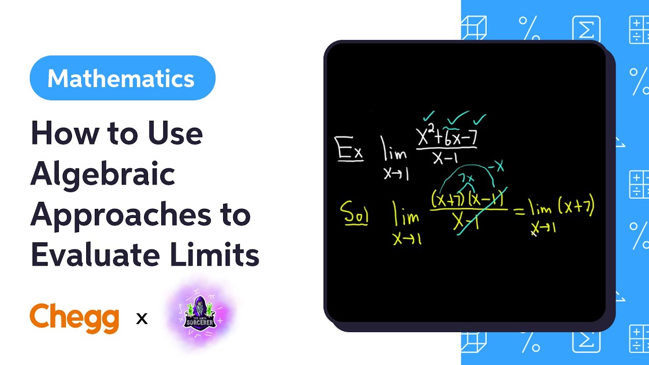 How to Use Algebraic Approaches to Evaluate Limits Ft. The Math Sorcerer