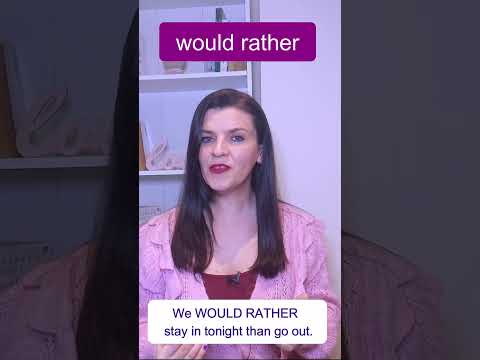 How to use "RATHER" like a native / English Lesson