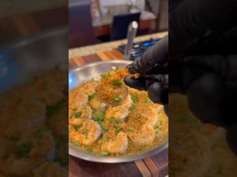 Lemon Pepper Shrimp Scampi 🍤 #food #foodie #shorts
