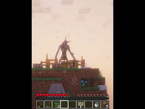 Chased by The GOATMAN: A Heart-Pounding Minecraft Adventure #fromthefog #herobrine #cavedweller #fyp