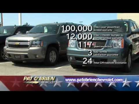 GM Certified Warranty at Pat O'Brien Chevrolet