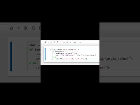 Get ASCII Codes Easily in Python! #Shorts #viralshorts
