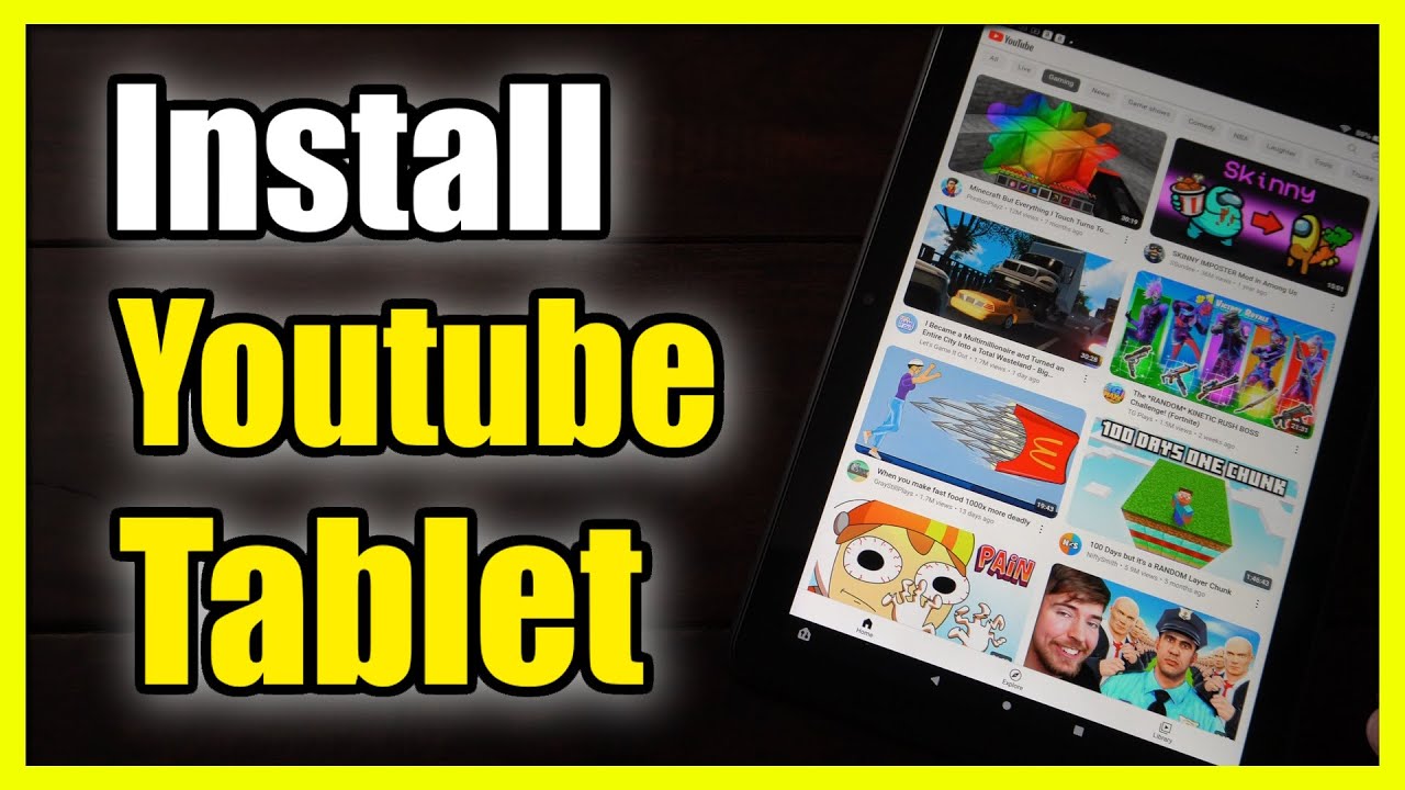 How to Get & Install Youtube on Amazon FIRE HD 10 Tablet Fast Method