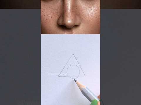 Drawing Easiest Nose 👃 😱 #shorts